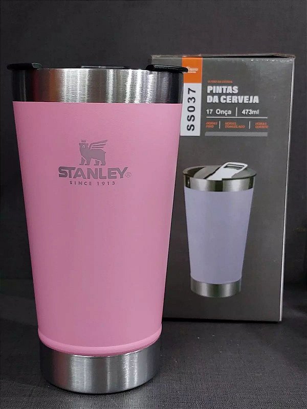 Copo Térmico Cerveja Stanley 473ML-Rosa Blush - Gringolândia