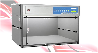 Cabine de Luz Média CL6I-45S LED (6 Iluminantes) - dmbrasil