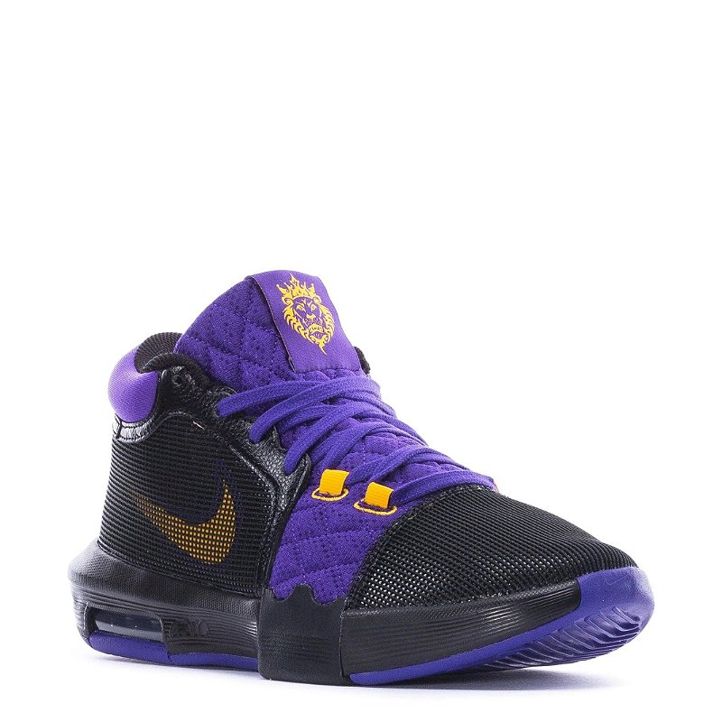 Tenis Nike Lebron Witness 8 Masculino Preto Roxo - Claus Sports - Loja ...