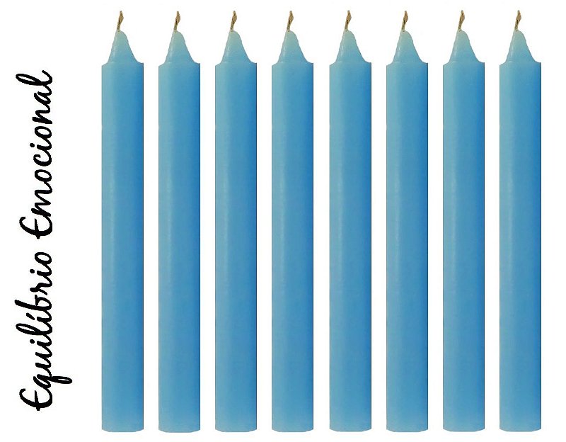 Vela Palito Azul Claro - Incensos, Pedras Naturais, Feng Shui ...