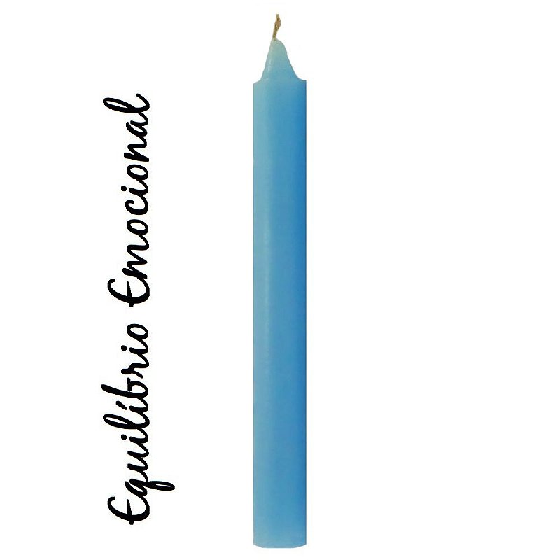 Vela Palito Azul Claro - Incensos, Pedras Naturais, Feng Shui ...