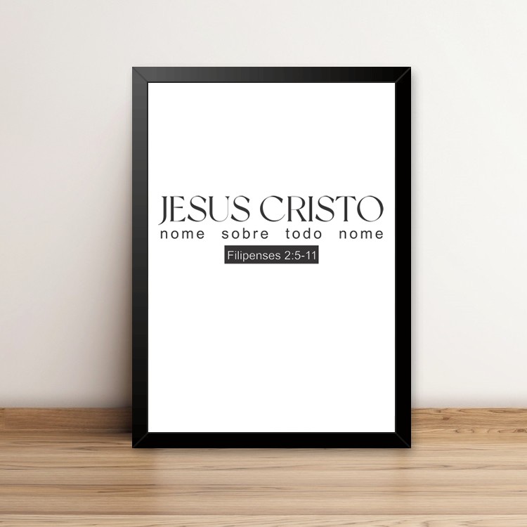 Quadro Jesus Cristo nome sobre todo nome - Frames Store | Quadros ...