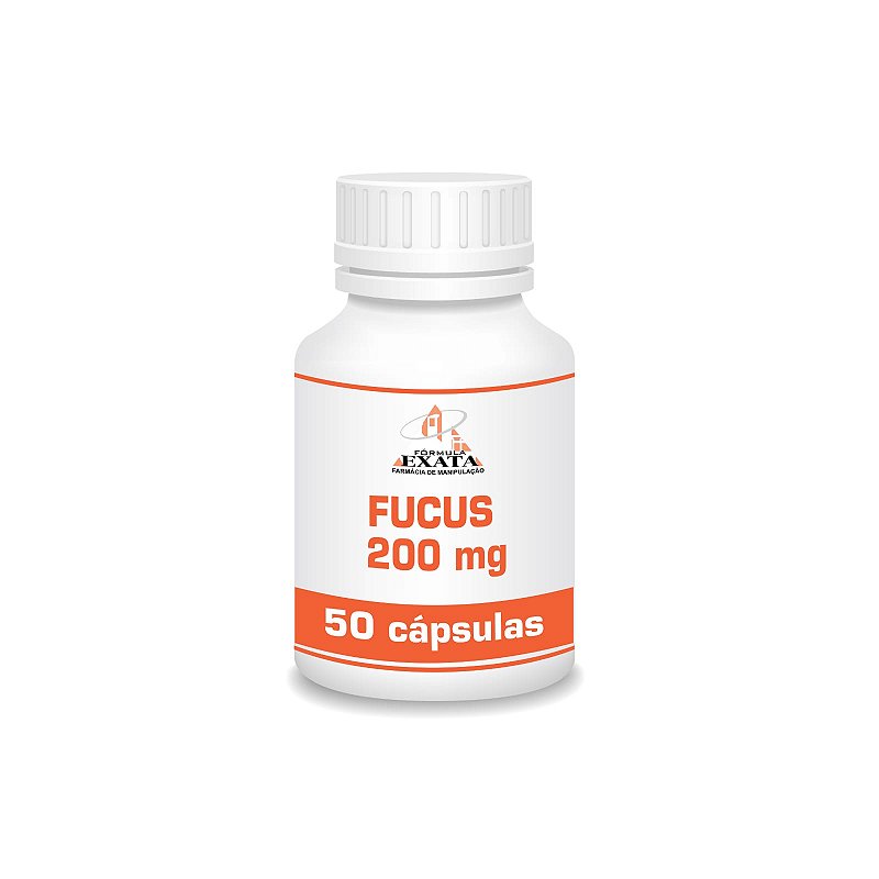 FUCUS 200mg 50 cápsulas - Farmácia Fórmula Exata