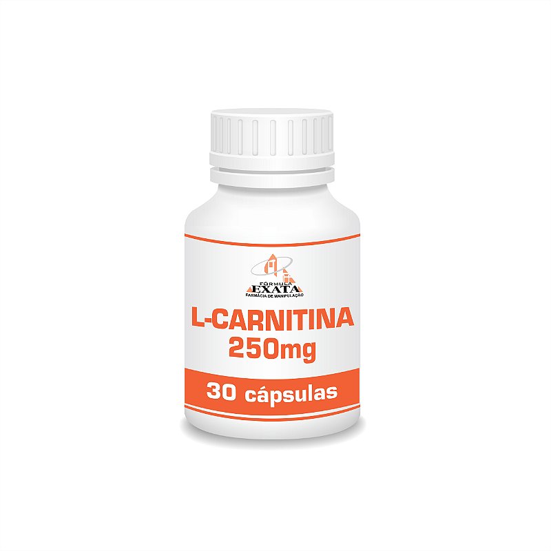 L-CARNITINA 250mg 30 cápsulas - Farmácia Fórmula Exata
