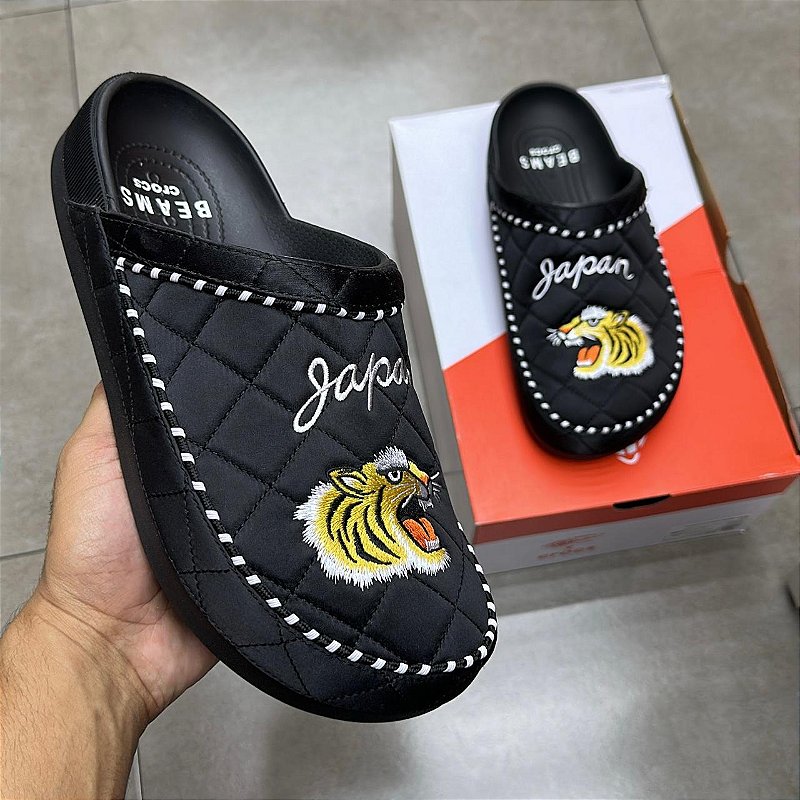 BEAMS X CROCS DYLAN CLOG BLACK (COMPLETO) - mercadohype