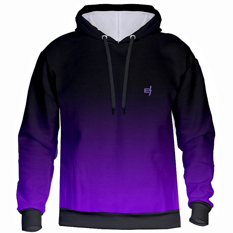 Moletom Degrade Preto Roxo - EFECT