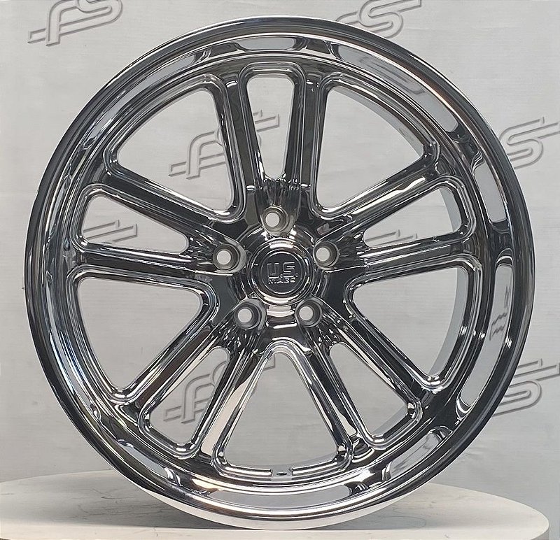 Jogo de Roda U.S Mags Bullet Cromada aro 20 / Tala 8 / Furação 5x120 ...