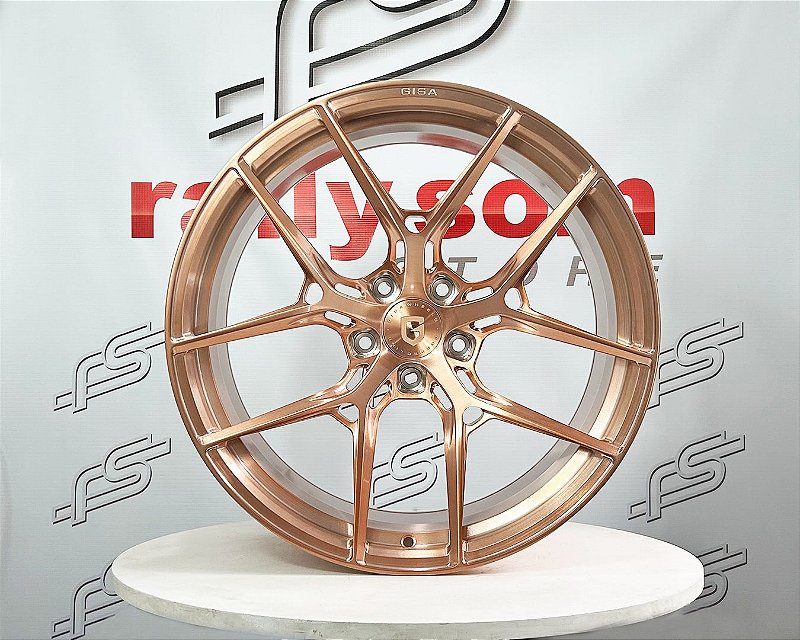 Jogo de Roda Gisa FFT6196 Forged Rose 5x120 - 20x9,5 e 20x11 Offset 25 e 26 - Rally Som Store ...