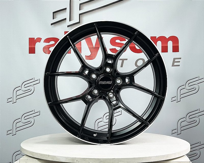 Jogo de Roda Rays Wheels Preto Fosco 5x112 - 18x8,5 Offset 38 (Nv ...