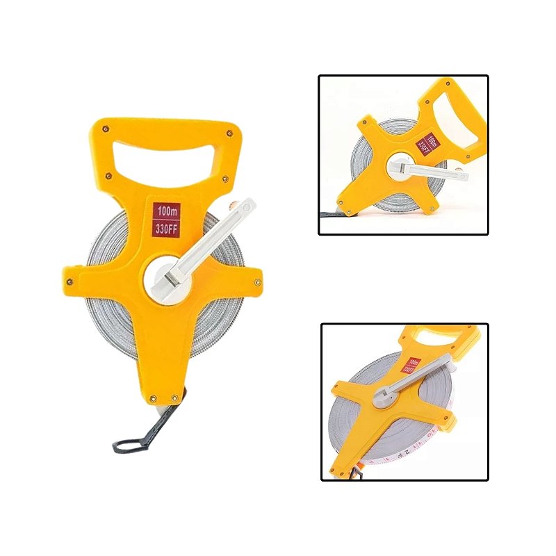 Trena Fibra De Vidro Caixa Aberta 100M Medida Dupla - Bragante Ferramentas