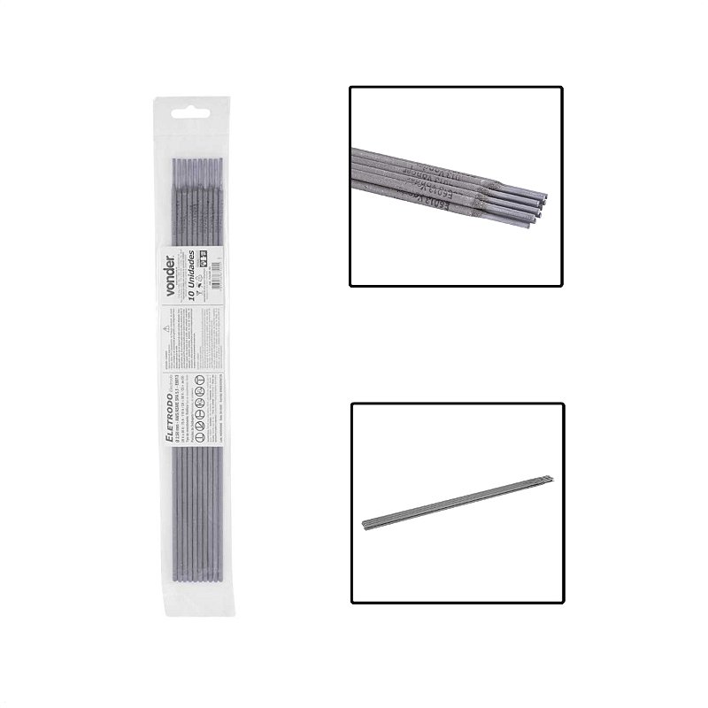 Eletrodos para Solda Elétrica E6013 2,5mm Conjunto com 10 Unidades ...
