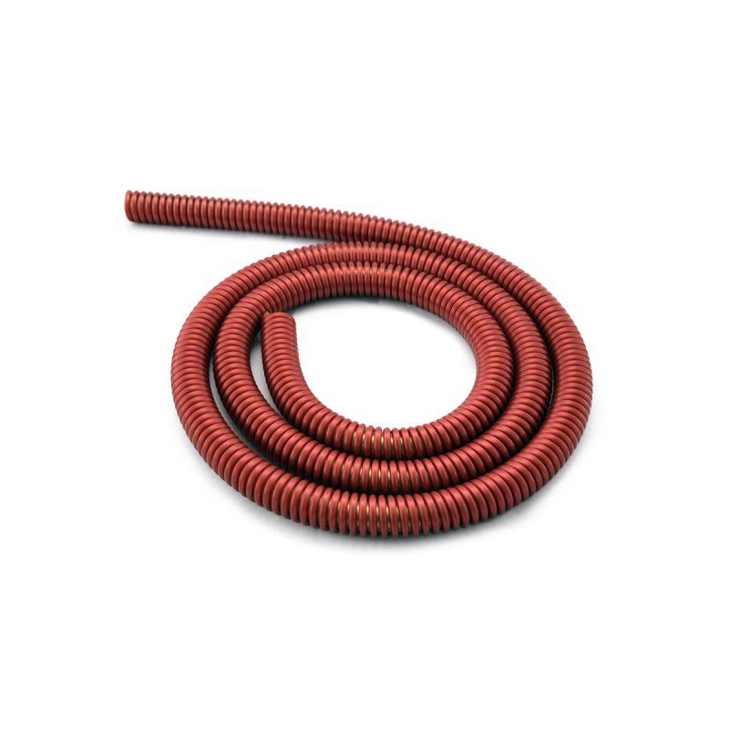 Refil Mangueira Silicone Hookah King Helix Dourado/Vermelho - Narguileiro