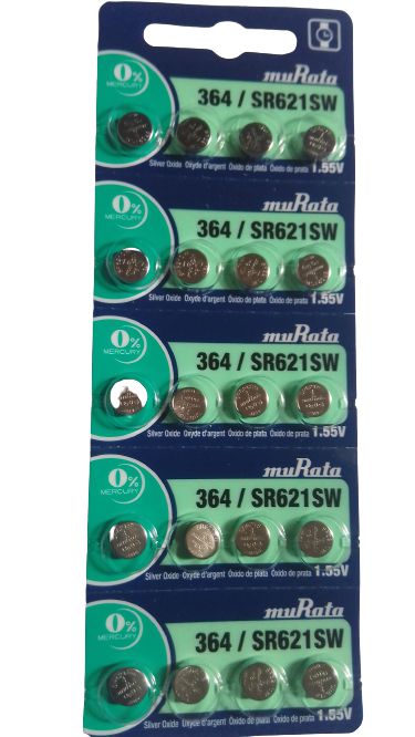 Pilhas Para Relogios 364/621 Sony/Murata cartela com 20 un original ...