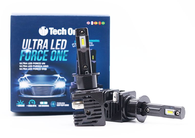 ULTRA LED FORCE ONE 12V 6000K H1 TECH ONE - MFL ACESSORIOS LTDA