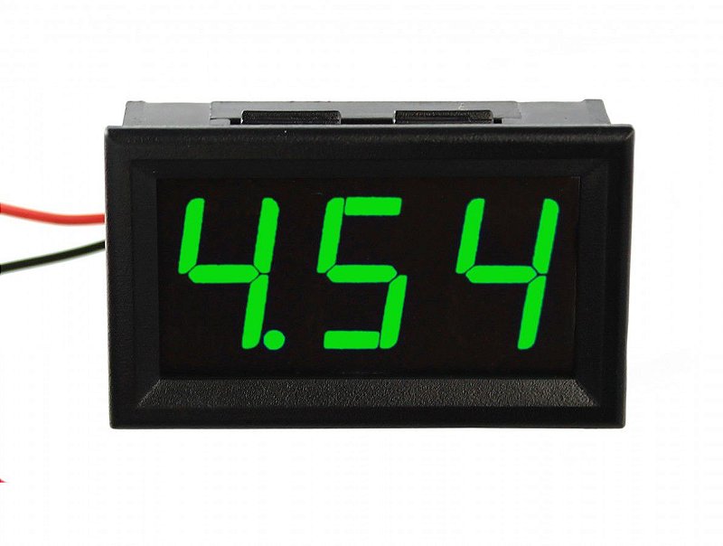 MINI VOLTIMETRO DIGITAL DC 4,5V-32V VERDE - MFL ACESSORIOS LTDA