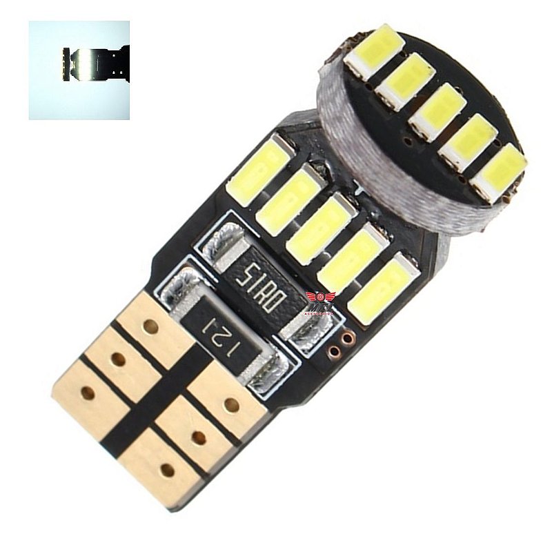 LAMPADA T10 CAMBUS 15 LED CANCELLER W5W BRANCO 12V - MFL ACESSORIOS LTDA