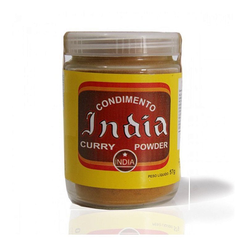 CONDIMENTO CURRY INDIA EM PÓ - 57g - Miki Produtos Orientais