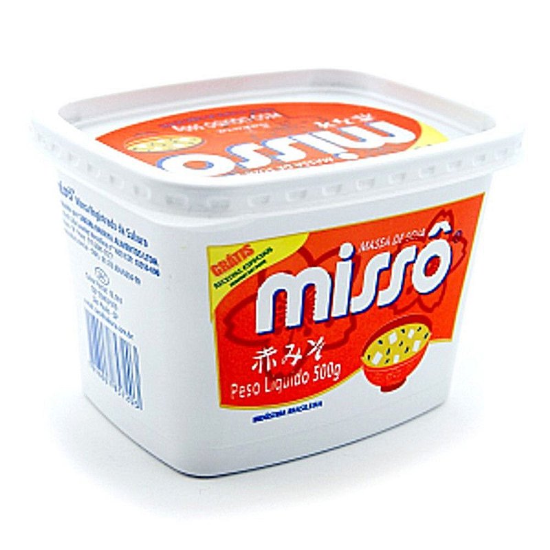 MASSA DE SOJA MISSÔ SHIRO OU AKA SAKURA - 500 GRAMAS - Miki Produtos ...