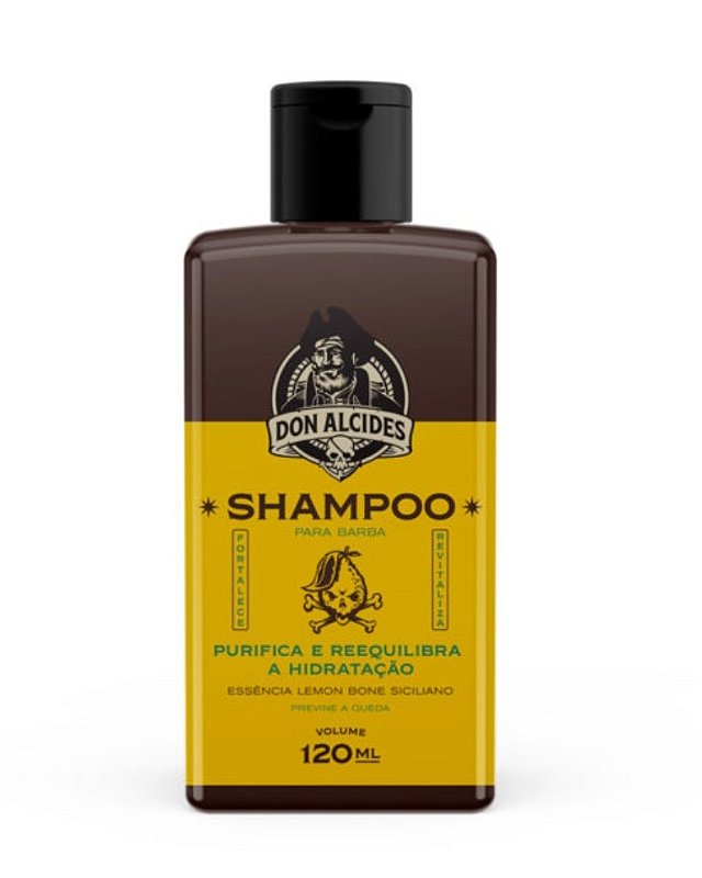 SHAMPOO PARA BARBA DON ALCIDES LEMON BONE - Barba Nobre