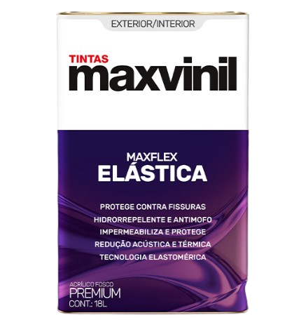 TINTA EMBORRACHADA MAXFLEX ELÁSTICA PREMIUM FOSCA 18LTS NEVOEIRO ...
