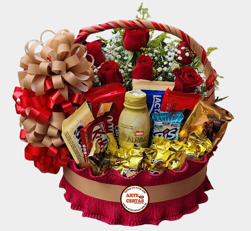 Arte Cesta Primavera - Arte Cestas - Cestas Personalizadas