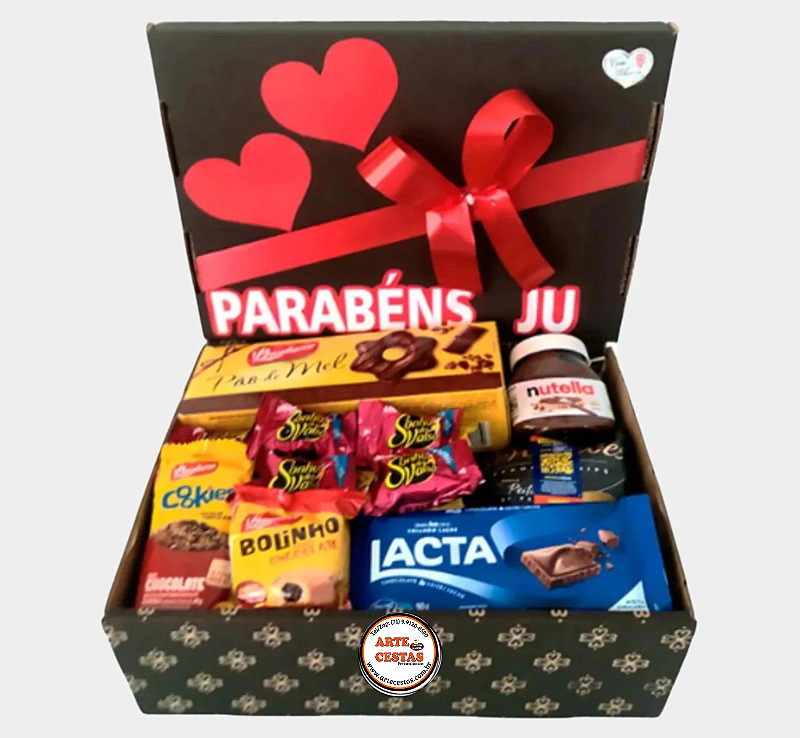 Arte Cesta Doce Amor - Arte Cestas - Cestas Personalizadas