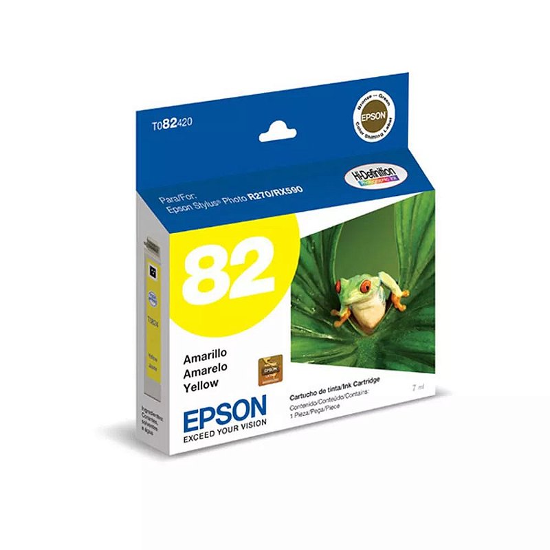 Cartucho de Tinta Epson 82 Epson 82N T082420 Amarelo Original ...