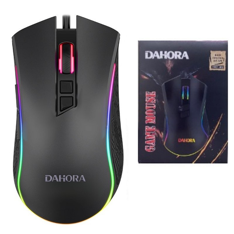 MOUSE GAMER RGB USB DAHORA M31 - Gamer Store A Loja dos Gamers