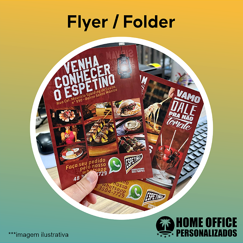 Flyer / Folder - Home Office Personalizados