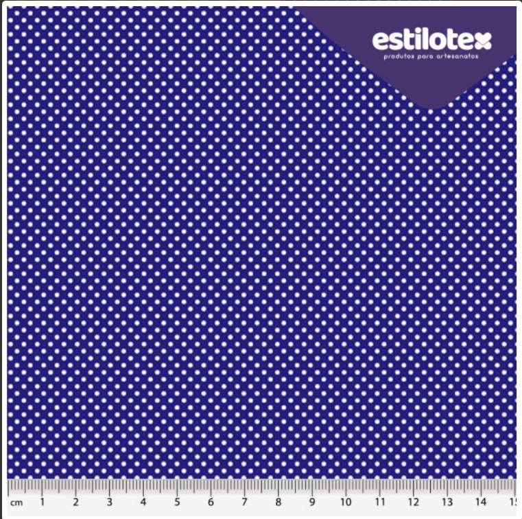 TECIDO TRICOLINE POÁ AZUL MARINHO - Valadão Maquinas de Costura e Bordado