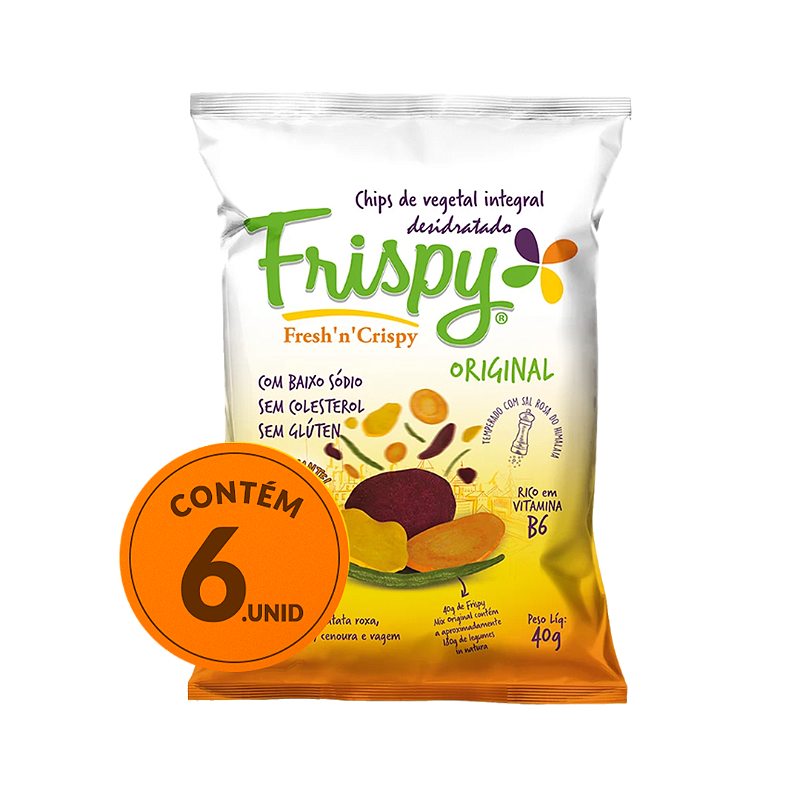 Chips de batata doce - Loja Frispy | Snacks saudáveis de vegetais