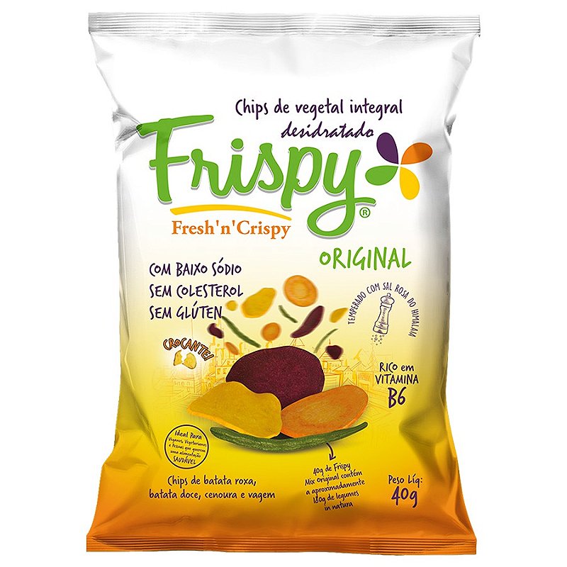 Chips de Batata doce - Loja Frispy | Snacks saudáveis de vegetais