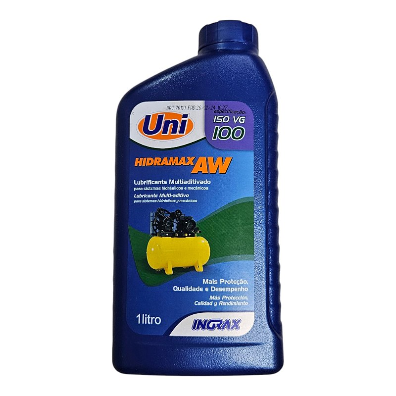 Óleo Uni Ingrax ISO 100 AW 1L Compressor Pistão - KIMOTOR - Autorizada ...