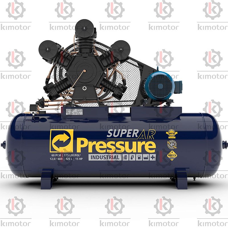 Compressor Pressure Super Ar 60/425W - 15HP - KIMOTOR - Autorizada ...