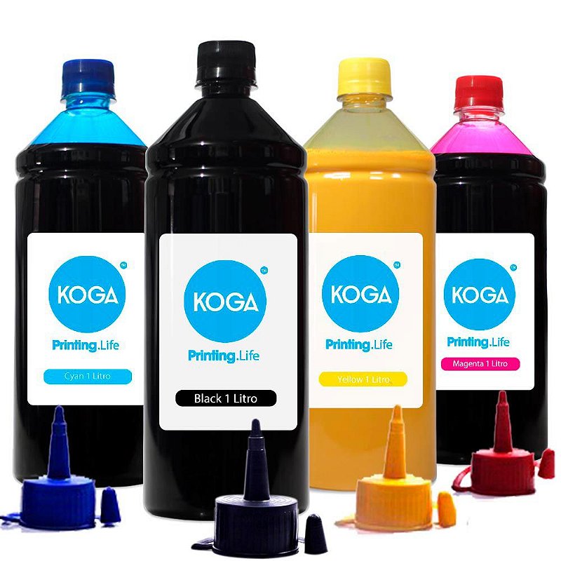 Kit 4 Tintas Sublimáticas para Epson L656 1 Litro - Valejet.com: Tinta ...