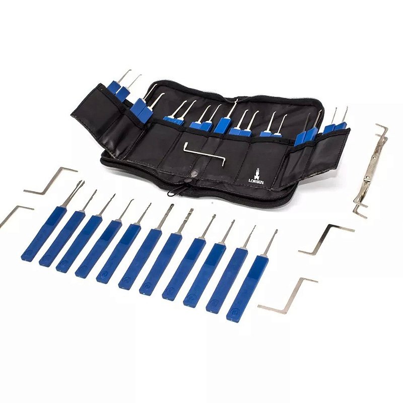 Kit Micha Profissional Chave Mestra 34 Peças Inox Lorben - Lorben