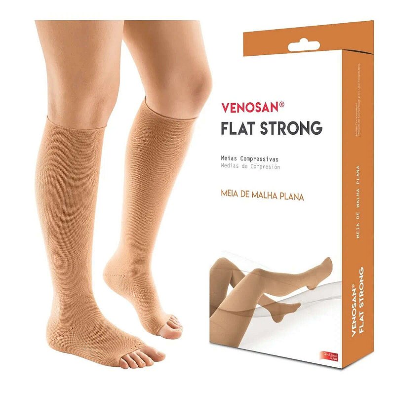 Meia de Compressão Plana Flat Strong Venosan - Produtos médicos e ortopédicos , tudo em saúde e ...
