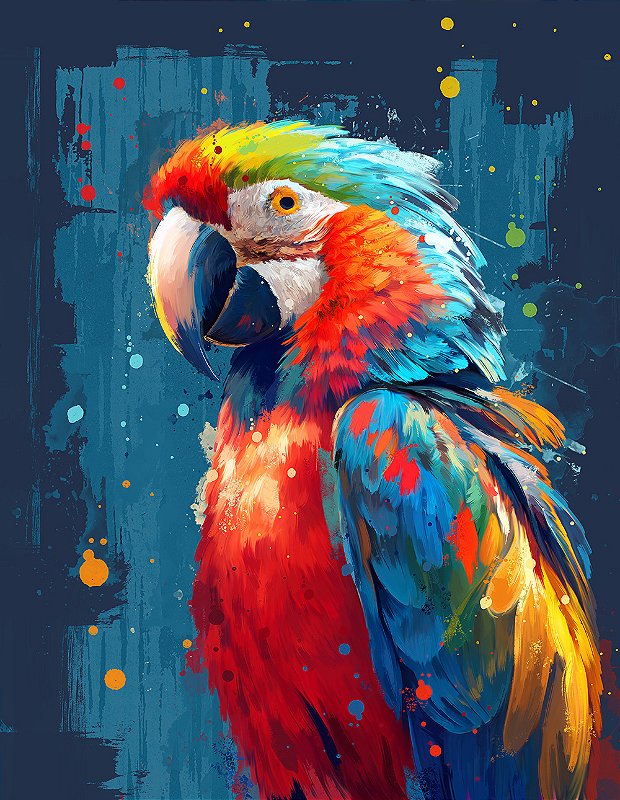 Arara em Cores - R. Barbour Art - Impressão FineArt, quadros e molduras ...