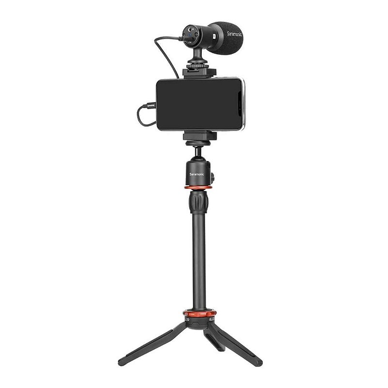 KIT DE MICROFONE ESTÉREO COM TRIPÉ PARA CELULAR - Saramonic - A Sua ...