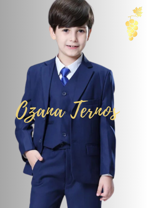Terno Infantil Slim Azul - Ozana ternos
