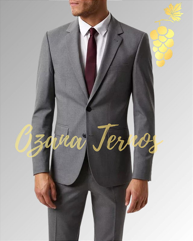 Terno Costume Cinza - Ozana ternos