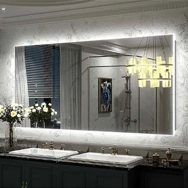 Espelho Retangular Decorativo Com LED Atrás e Touch Screen - Espelhos ...