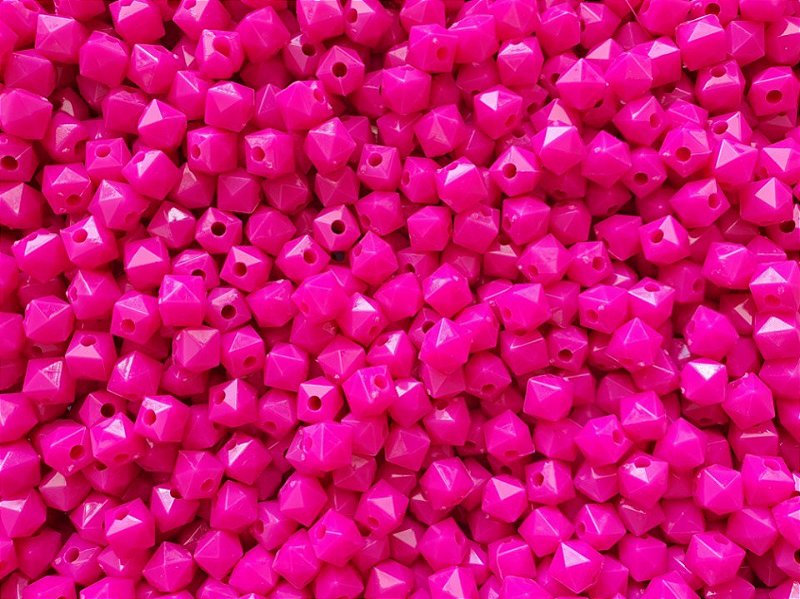 Quadrado rosa neon 08mm - Madalena Leite Store