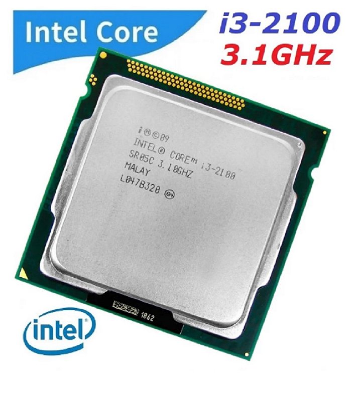 Processador Intel Core I3-2100 3.10 Ghz LGA1155 para PCs e Desktops - RIKATECH