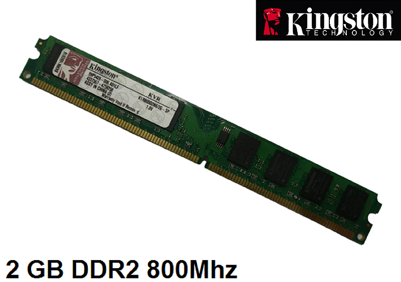 Memória Kingston 2 GB DDR2 800 Mhz para PCs - RIKATECH