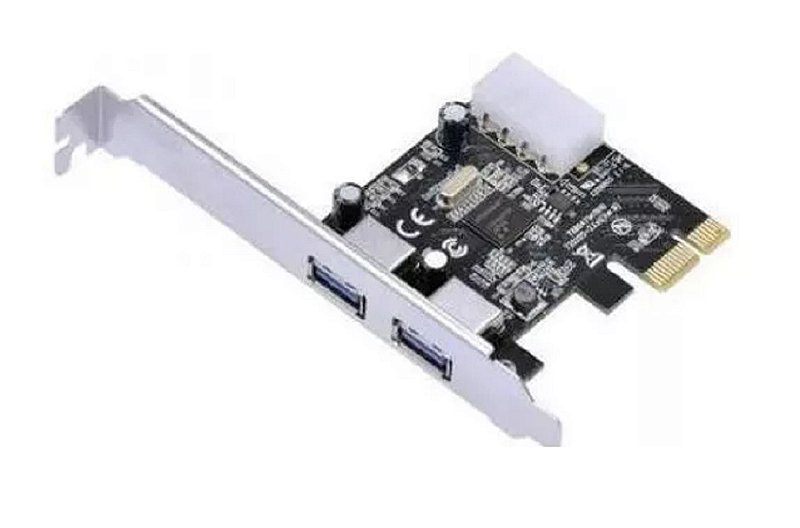 Placa Expansora Pci-Express com 2 Portas USB 3.0 para PCs - RIKATECH