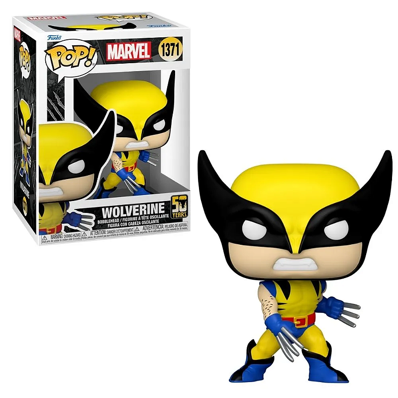Funko Pop Marvel Wolverine 50 Anos – Wolverine (Traje Clássico) 1371 ...