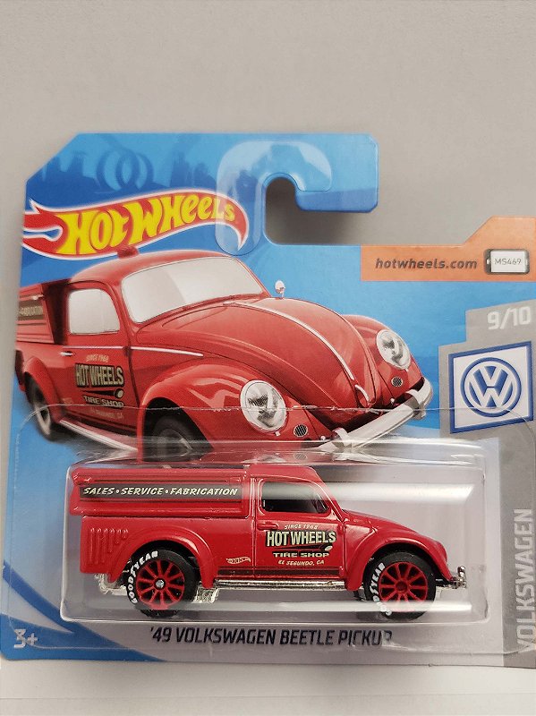 1:64 VW FUSCA PICK UP 1949 VERMELHO - Minisclub