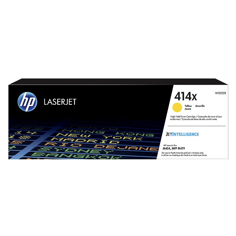 Toner hp M545, M455, MFP M479, MFP M480 w2022xc amarelo 414 6000pgs or ...