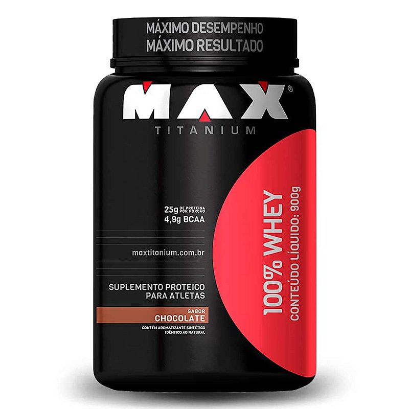 Whey 100% Whey Protein 900g - Max Titanium - Fast Suplementos ...